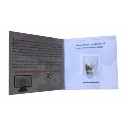 Mini Diptico con semillas – Publifactory